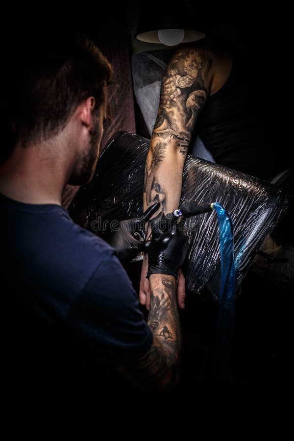 Master tattoo stock image. Image of hand, fashion, detail - 103520049