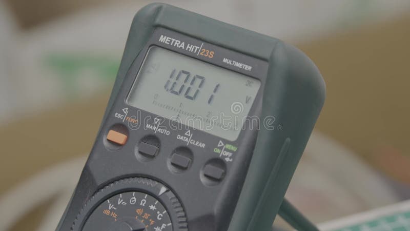 The Master Uses an Electronic Tester To Test the Components on the ...