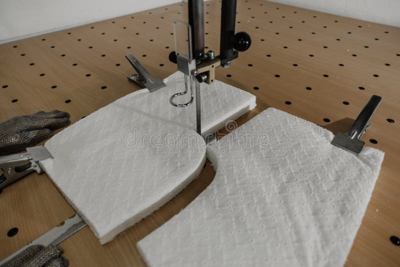 The Master, Using a Special Device on the Table, Simultaneously Cuts ...