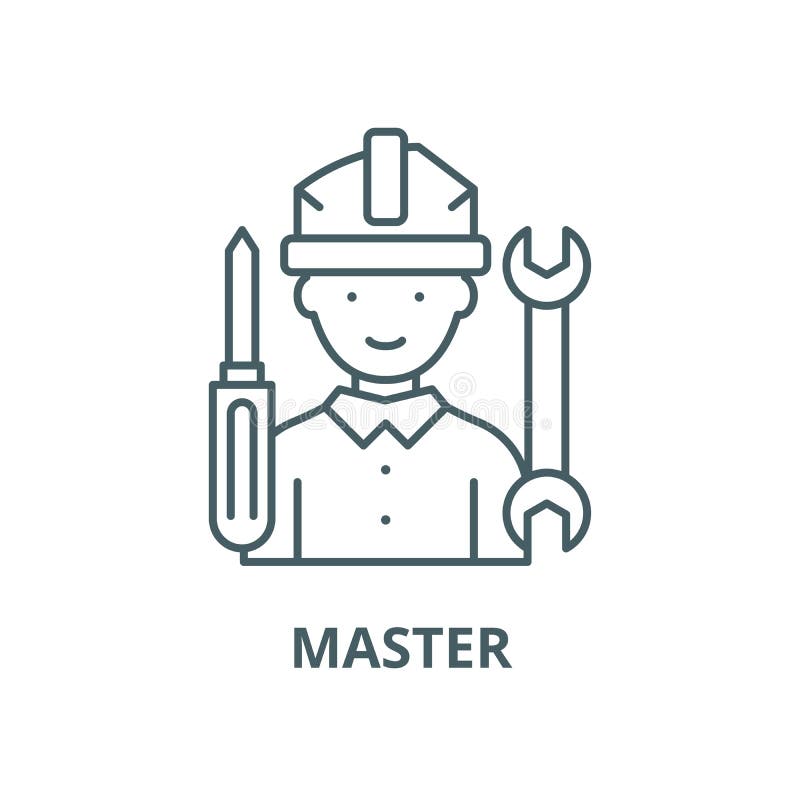Master Vector Line Icon, Linear Concept, Outline Sign, Symbol Stock ...
