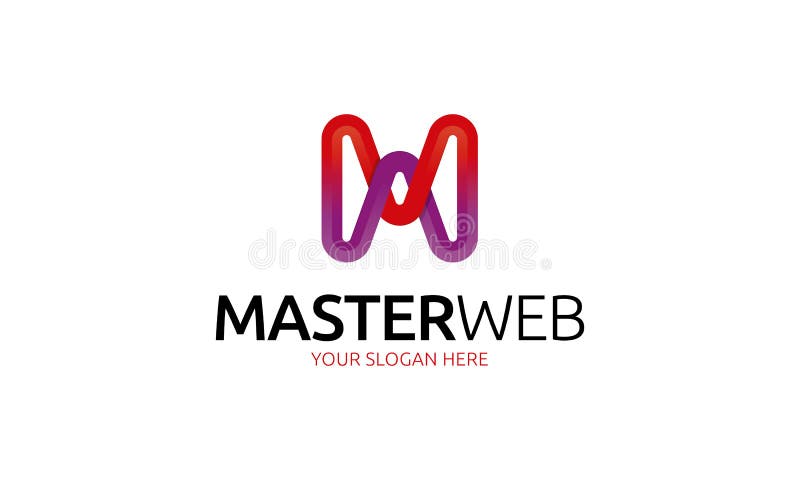 Web Master Logo Template stock vector. Illustration of server - 108674769