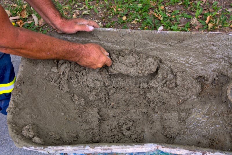 Mortar in hand carts stock image. Image of cart, equipment - 256942233