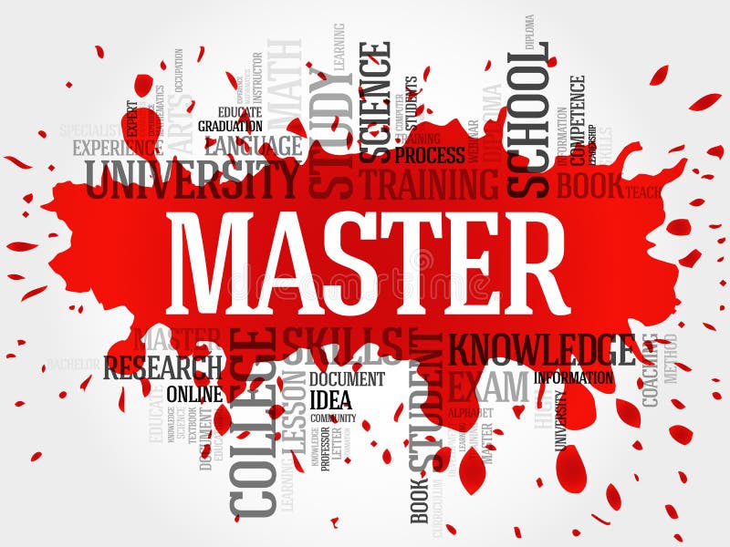Master word cloud stock illustration. Illustration of brilliance ...