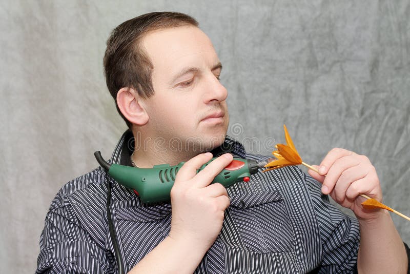 Master at work stock image. Image of creation, wood, flower - 87227211