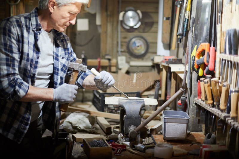 Master working stock image. Image of hammer, hammering - 120793311