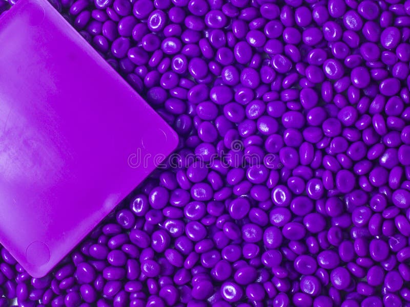 Masterbatch Polymer Granules and Purple Color Chips Stock Photo - Image ...