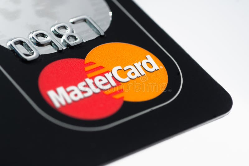 Mastercard Credit Card editorial photography. Image of debit - 19100982