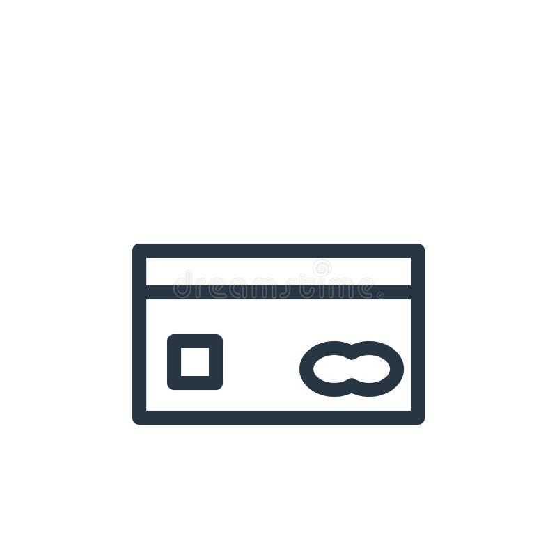 Mastercard Icon Vector from Marketing Business Concept. Thin Line ...