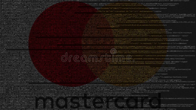 MasterCard Logo Made of Source Code on Computer Screen. Editorial Loopable Animation Stock Video ...