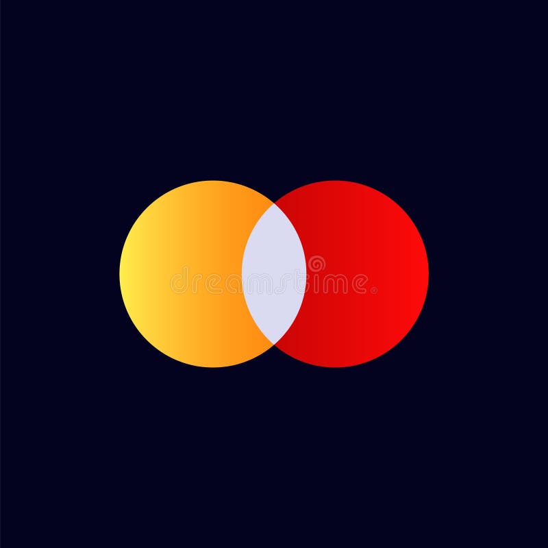 Mastercard Logo with Overlapping Red and Yellow Circles Stock ...
