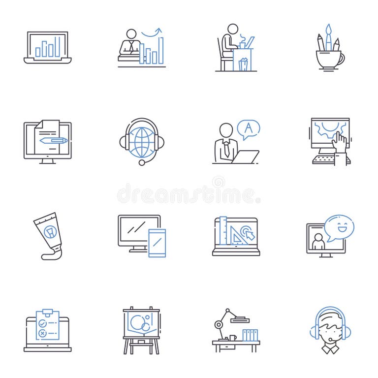 Masterclass Line Icons Collection. Inspiration, Mastery, Expertise ...