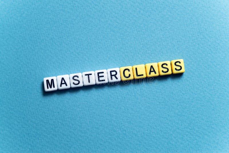 Masterclass - Word Concept on Cubes Stock Image - Image of ...