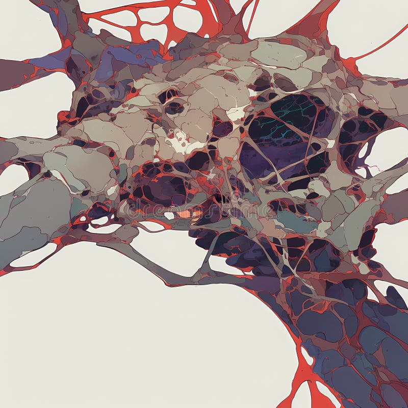 A Masterful Illustration Revealing the Intricate Web Stock Illustration ...