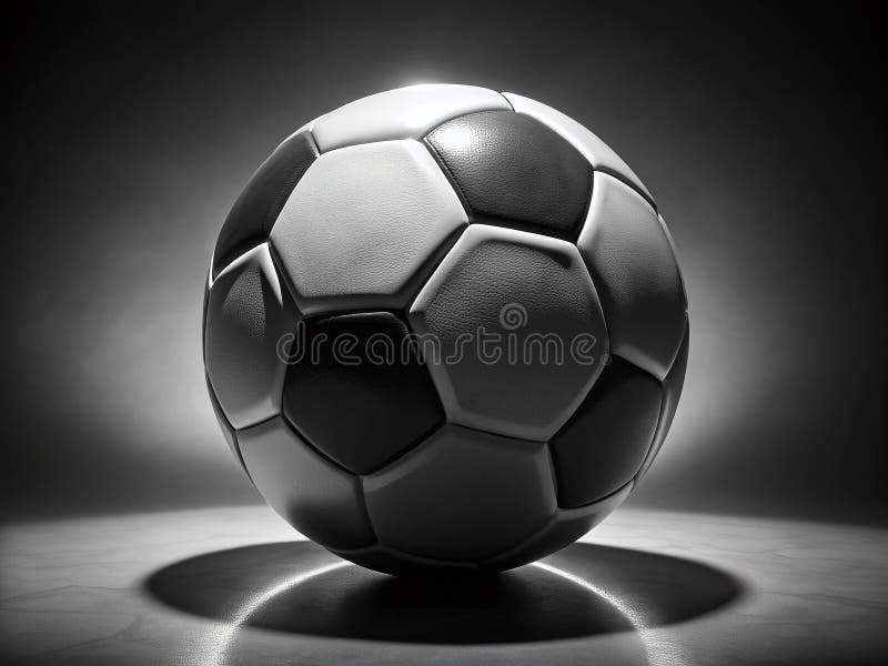 Maîtriser La Composition Avec Un Ballon De Football En Noir Et Blanc Un ...