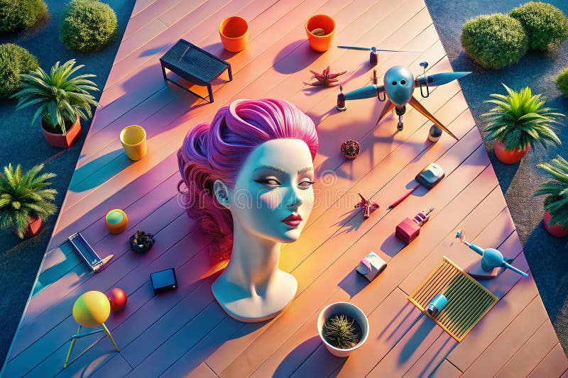 Mastering Hair Styling Techniques an Aerial Perspective on Professional ...