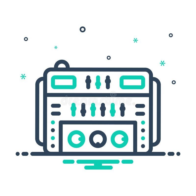 Mix Icon for Mastering, Optimizing and Electronic Stock Vector ...