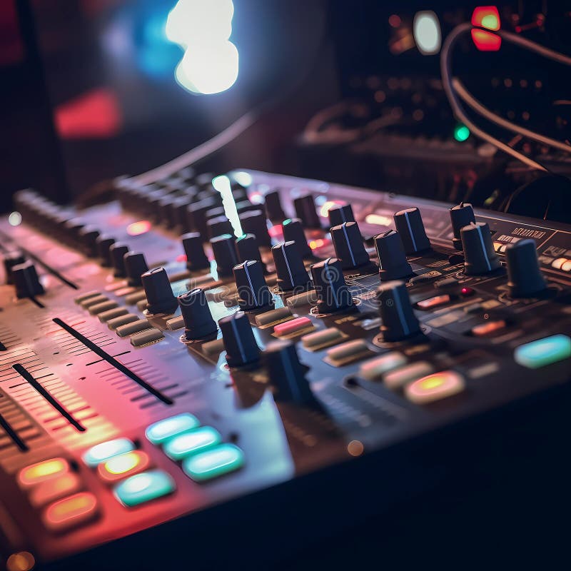 Mastering the Sound: Professional Control Panel with Buttons and ...