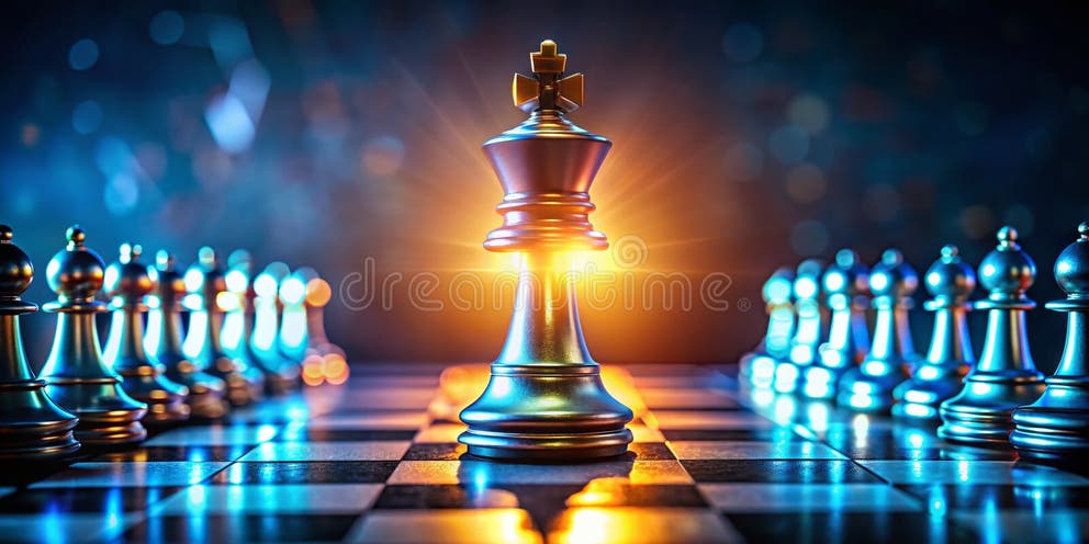 Mastering Strategic Business Decisions a Panoramic Chessboard Depicts the Subtle Differences ...