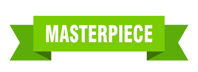 Masterpiece Ribbon. Masterpiece Isolated Band Sign Stock Vector ...
