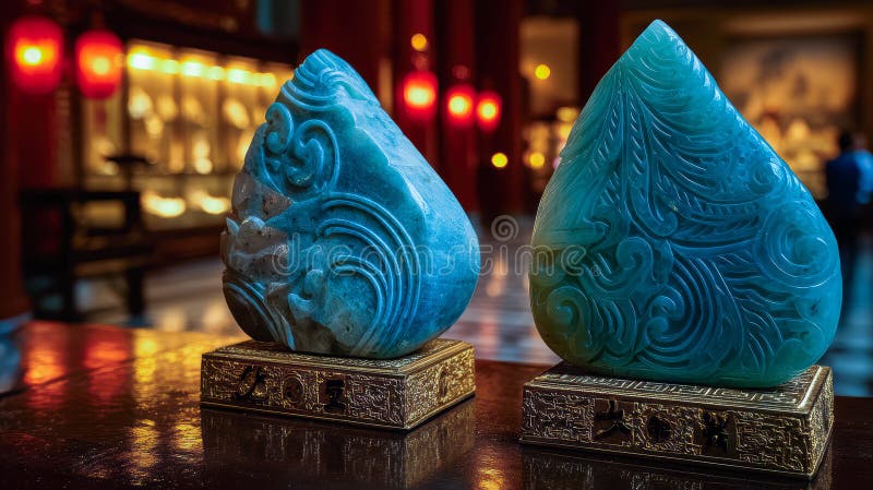 Masterpieces of Nephrite and Jadeite on Display in a Serene Gallery ...