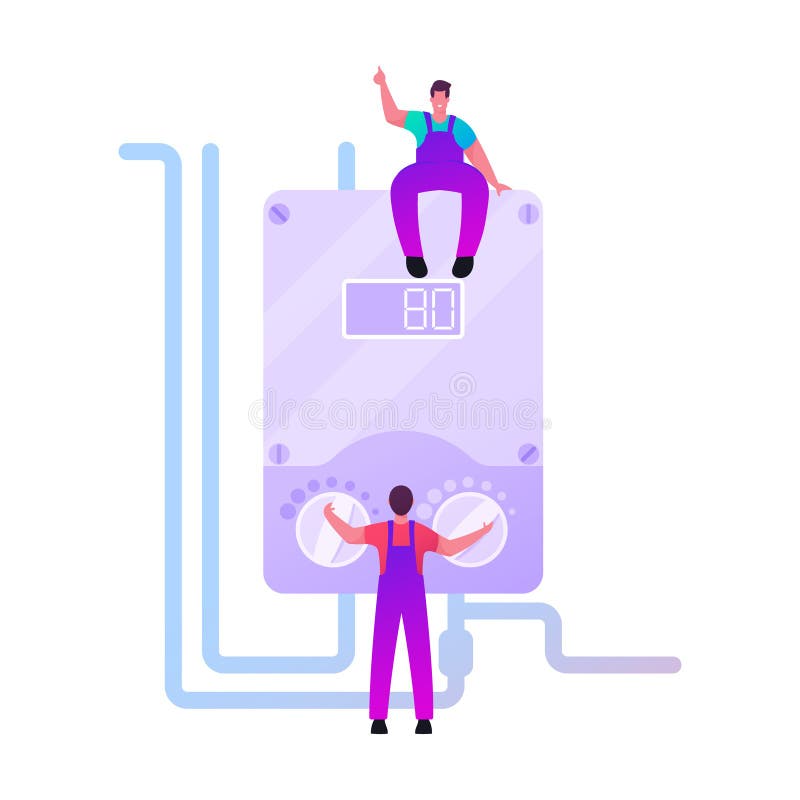 Masters Characters Make Installation of Smart Heater, Home Electric ...