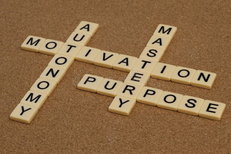Mastery, Autonomy, Purpose, Motivation Stock Photo - Image of personal ...