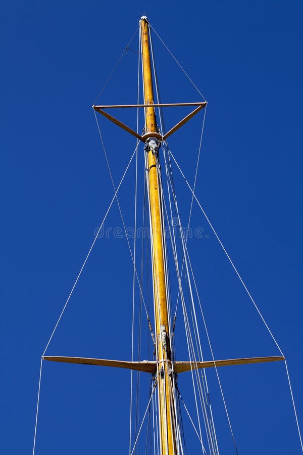 Wooden mast ship stock image. Image of nature, fishing - 5483869