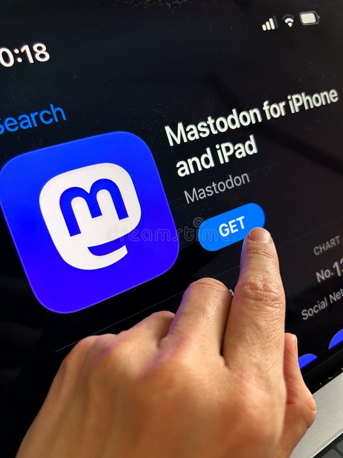 Mastodon App Icon on Apple AppStore. Editorial Image - Image of logo ...