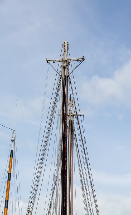 Masts Against Sky stock image. Image of vintage, ships - 67144533