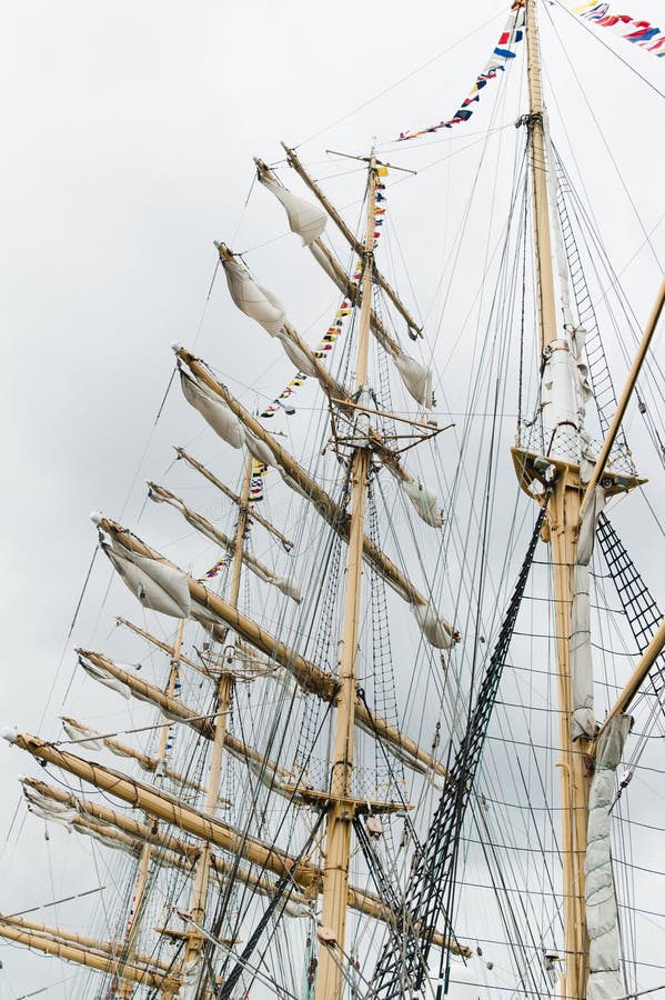 Masts and Sails stock image. Image of crew, masts, cruise - 20390163