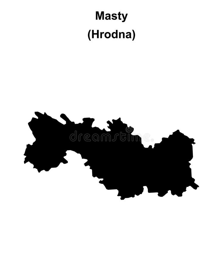 Masty outline map stock vector. Illustration of geography - 371634113