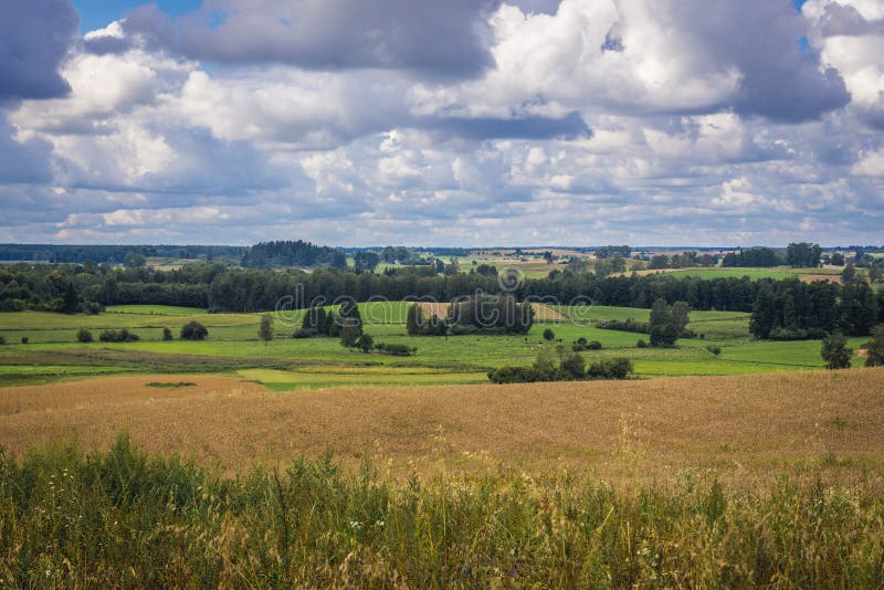 Masuria region in Poland stock image. Image of farming - 107488769