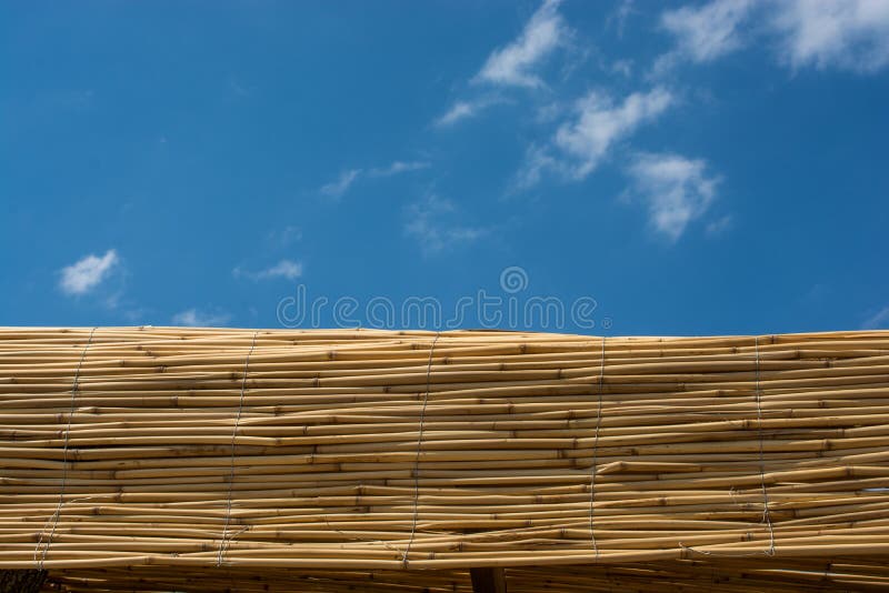 Mat Made of Straw Used As a Wall Stock Photo - Image of textile, canvas ...