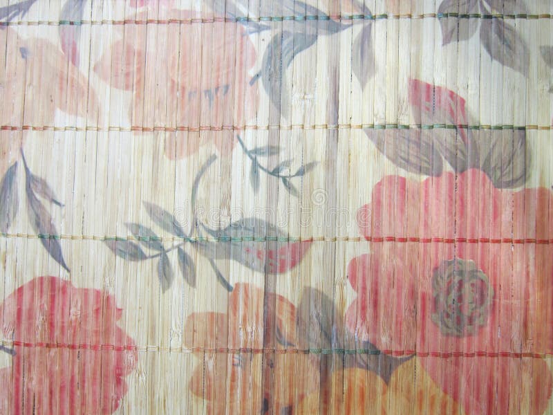 Mat with Painted Flowers. Texture Mats. Stock Image - Image of flowers ...