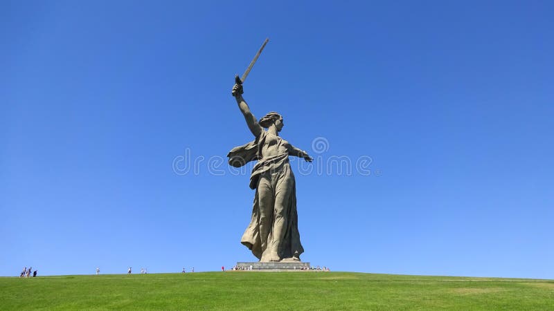 Mat Rodina - Volgograd fotografia stock. Immagine di monumento - 61918790