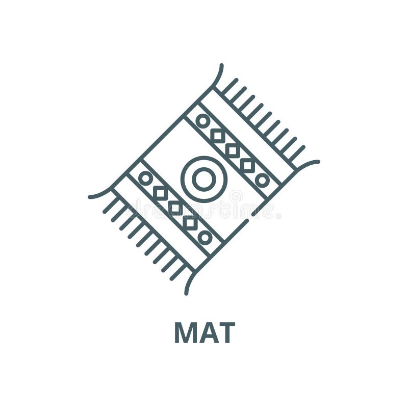 Mat Vector Line Icon, Linear Concept, Outline Sign, Symbol Stock Vector ...