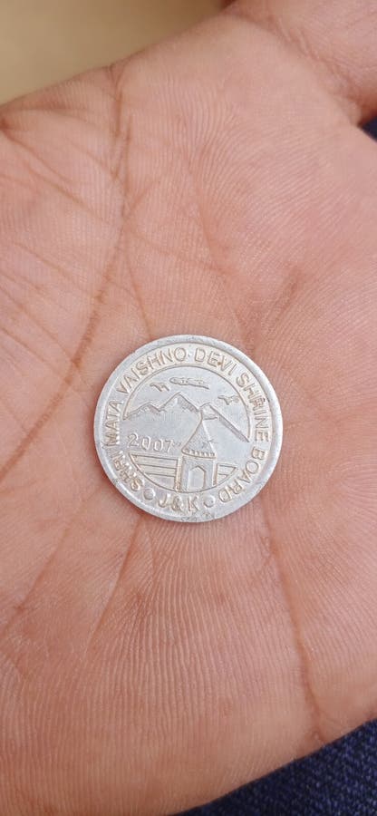 Mata Vaishno Devi Coin stock photo. Image of paper, vaishno - 261479994