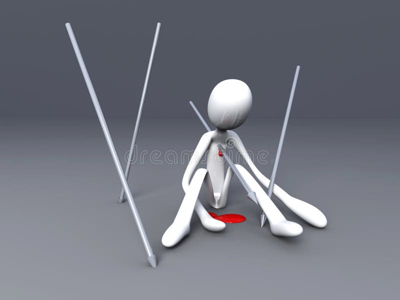 Matado stock de ilustración. Ilustración de lanzamiento - 15929151