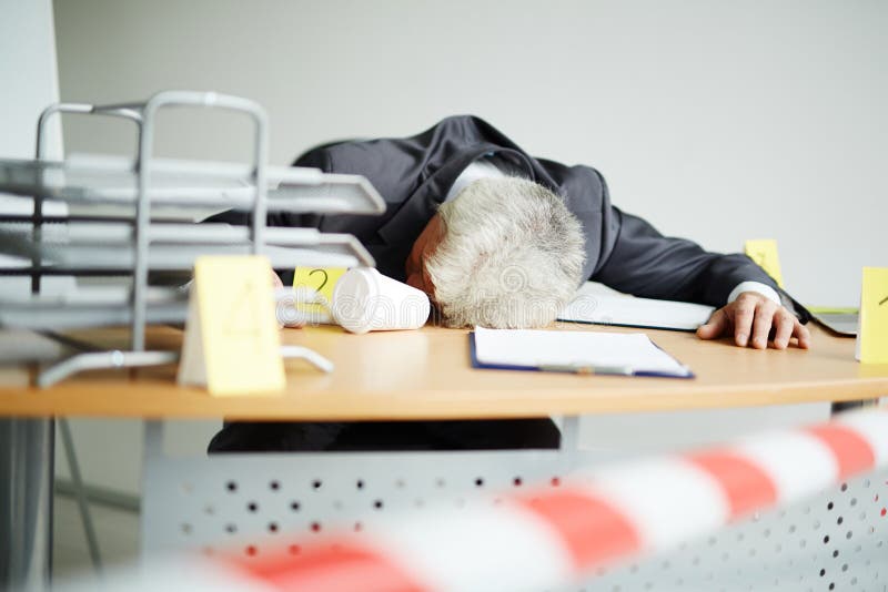 Matado en el trabajo imagen de archivo. Imagen de cinta - 101797641