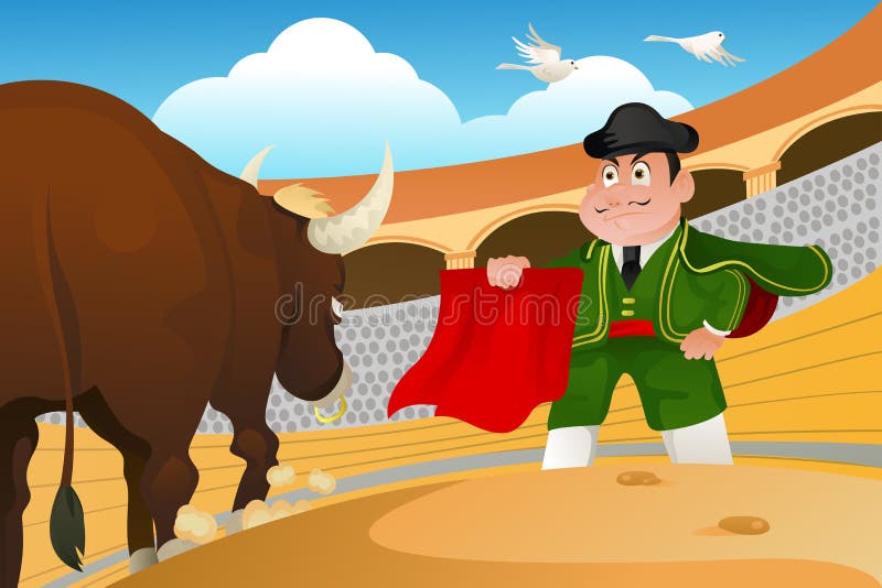 Matador. stock vector. Illustration of corrida, vector - 52868325