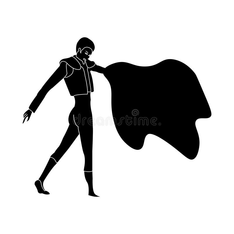 Matador icon stock vector. Illustration of courage, costume - 316499620
