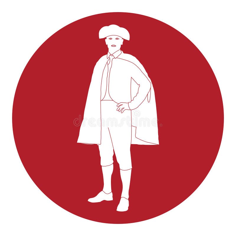 Matador icon stock vector. Illustration of silhouette - 316499552
