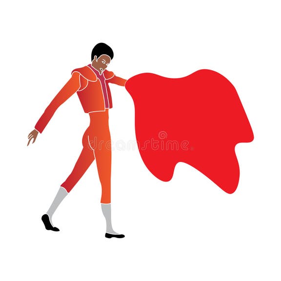 Matador icon stock vector. Illustration of cape, person - 316499590