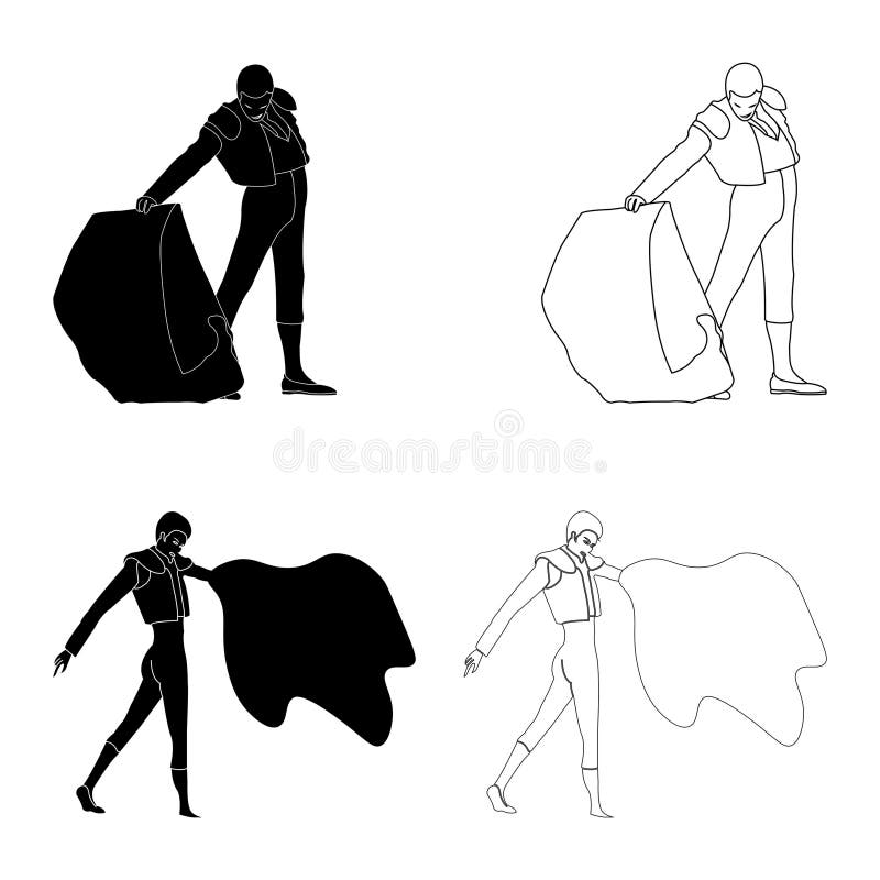 Matador icon stock vector. Illustration of human, courage - 316920654