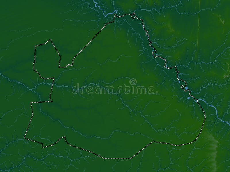 Matam, Senegal. Physical. No Legend Stock Illustration - Illustration ...