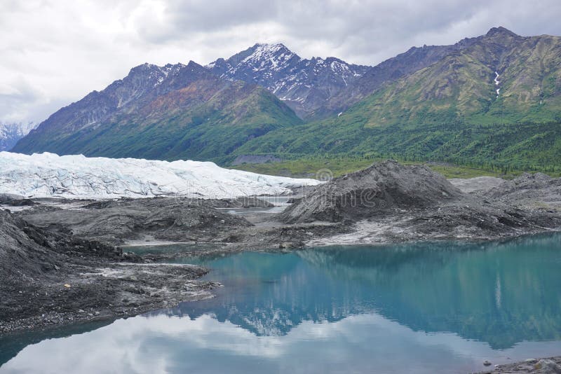The Matanuska Glacier stock photo. Image of recede, matanuska - 75524110