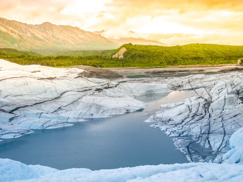 Matanuska Glacier melting stock image. Image of climatic - 93578685