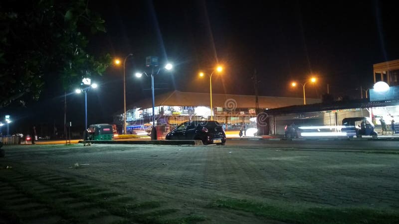 Matara Sri Lanka City Town Night Editorial Photo - Image of scenic ...