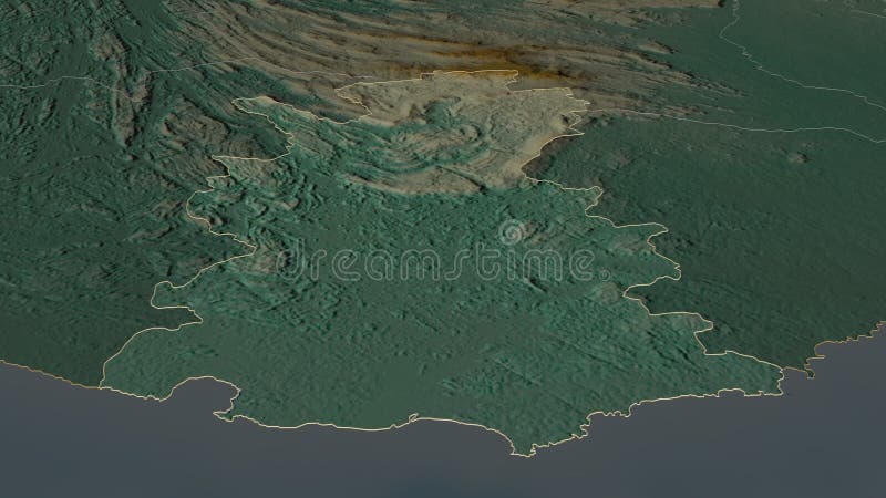 Matara, Sri Lanka - Outlined. Relief Stock Illustration - Illustration ...