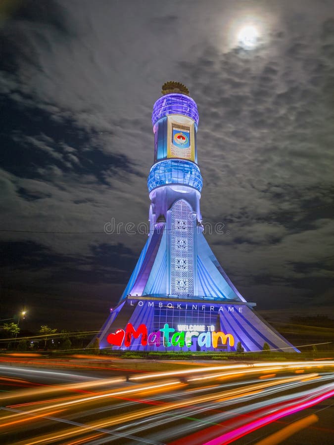 Mataram Metro monument editorial stock image. Image of lombok - 269943229